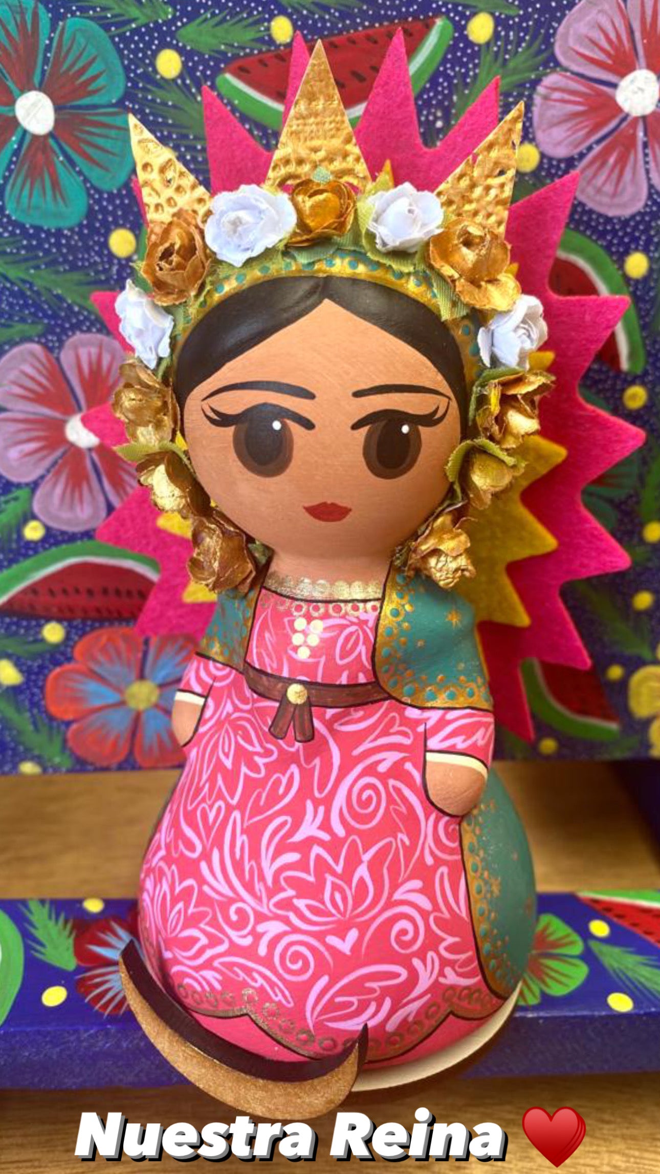 Mexican Handmade Clay Folklore Figurines- SPECIAL EDITION Guadalupana ...