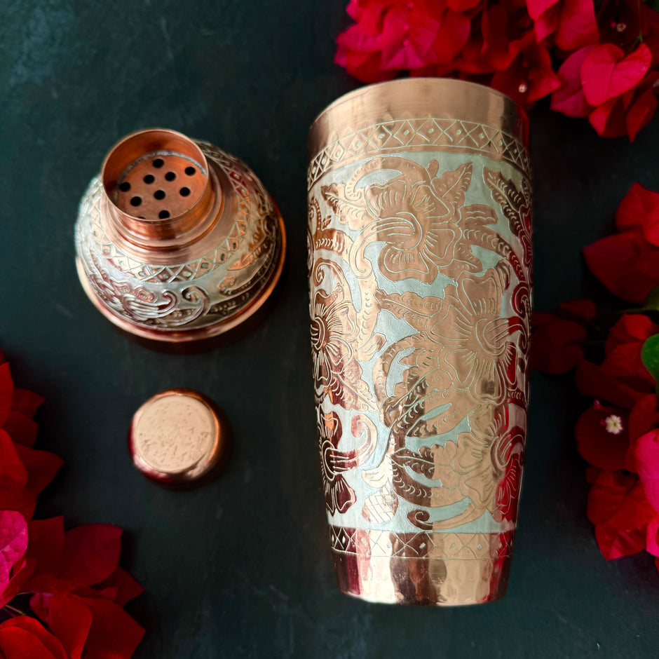 Mexican Handmade Copper Barware & Bar Tool Sets | CoLores Decor ...