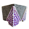 Mexican Handmade 5.5" Hand Painted Parota Wood Molcajete- Small Violet ...