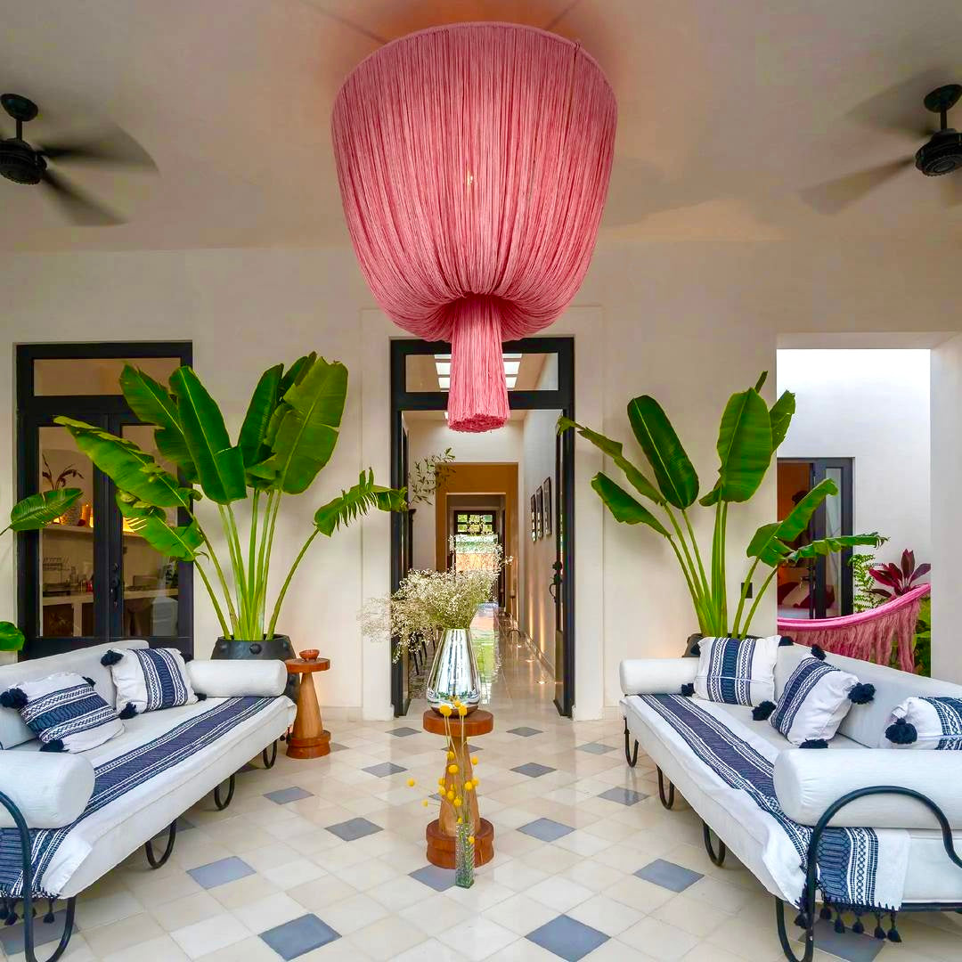 Mexican Handmade 3 Level Tassel Chandelier- Merida | CoLores Decor