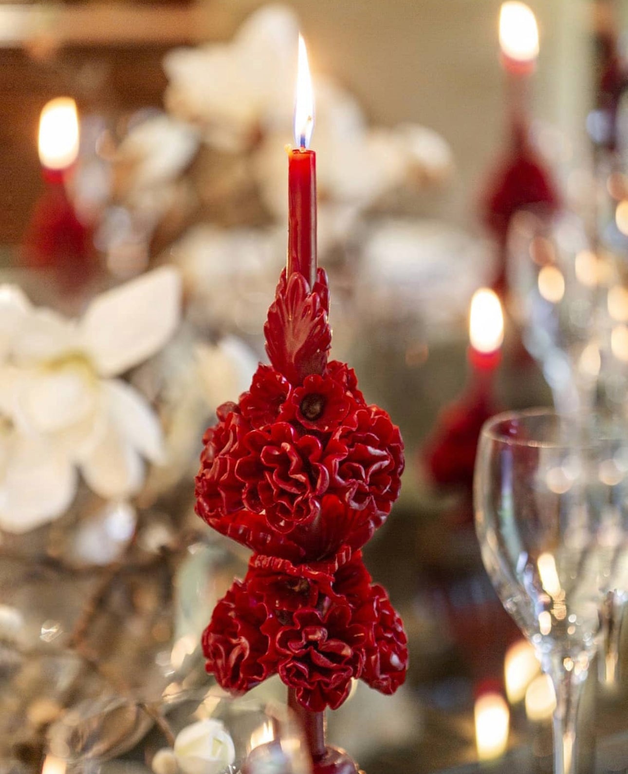 Mexican Handmade 13.7" Oaxaca Beeswax Candle- Xail | CoLores Decor