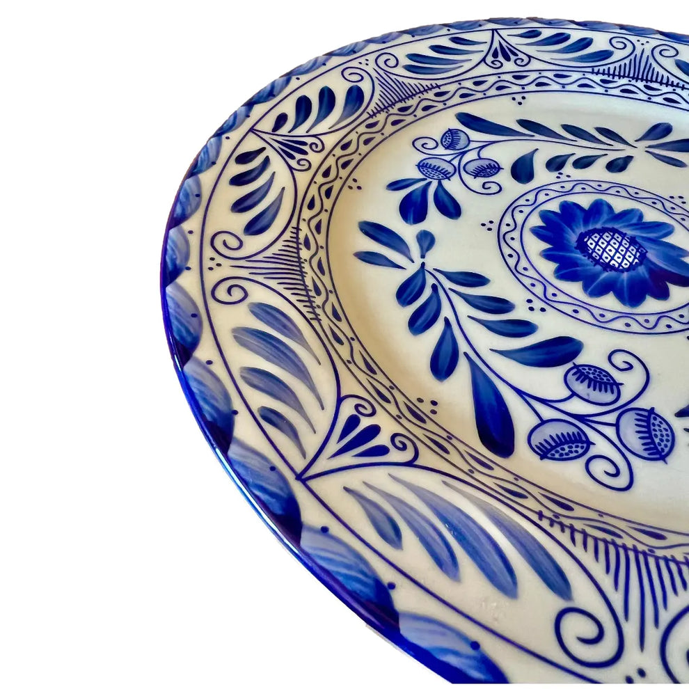 Mexican Dinnerware Porcelain Talavera Collection- Dinner Plate 10.6 ...