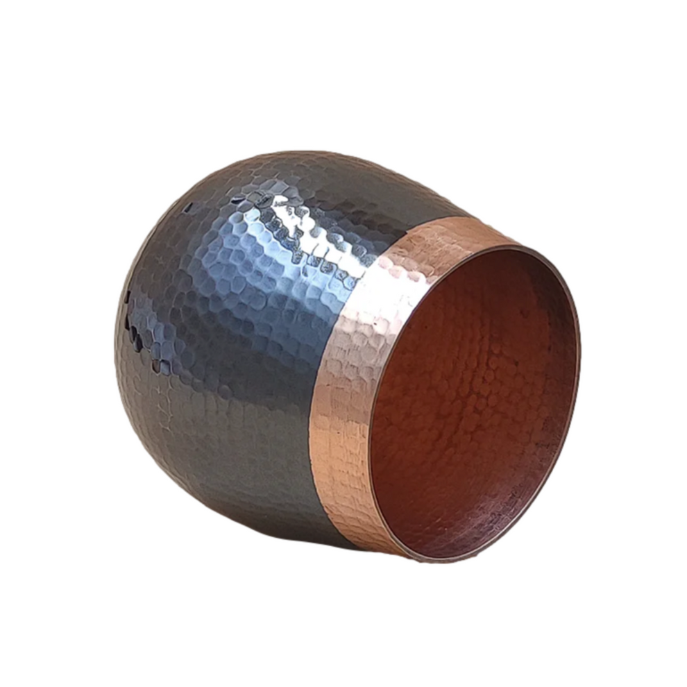 Mexican Copper 15 oz. (Set of 4) Stemless Wine Glass | CoLores Decor