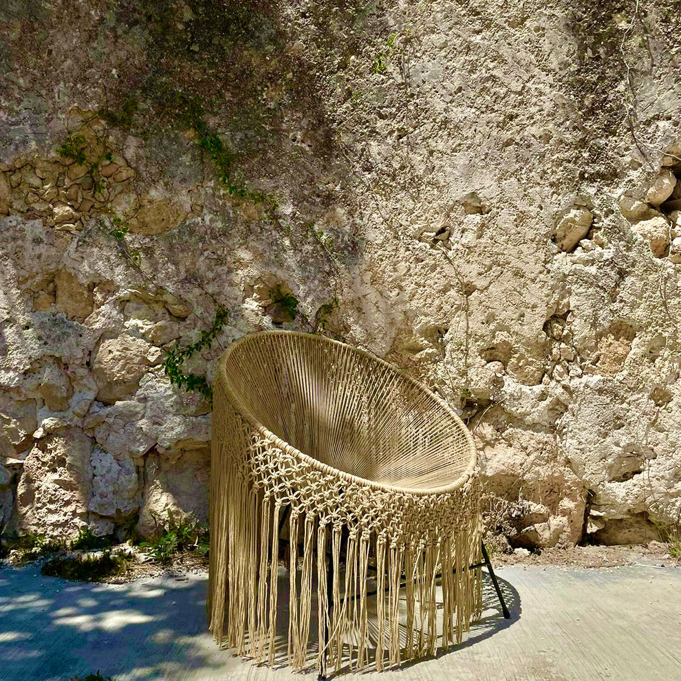 Mexican Handmade Macrame Acapulco Chair | CoLores Decor