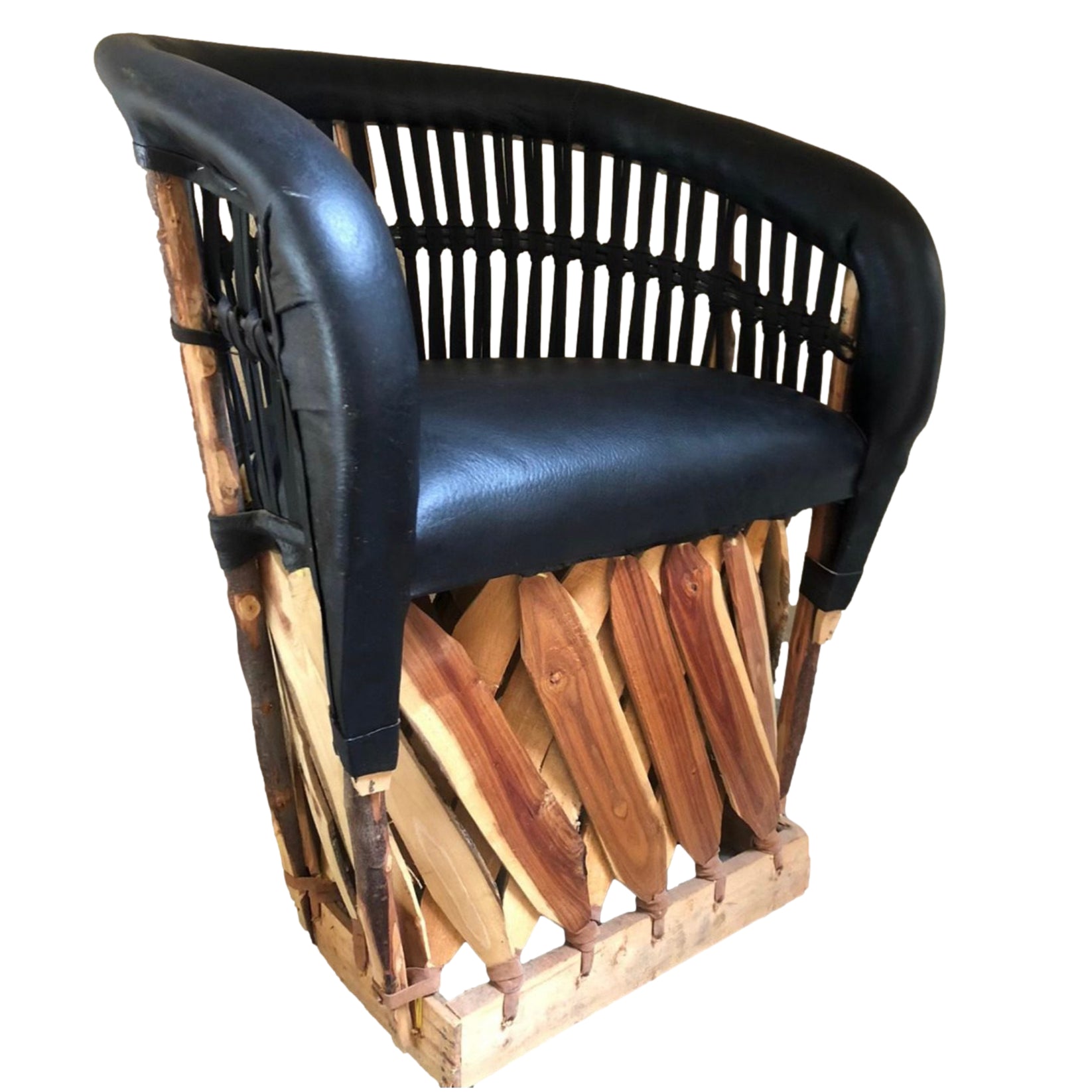 Mexican Handmade Cushioned Equipal Chairs- Acapulco | CoLores Decor