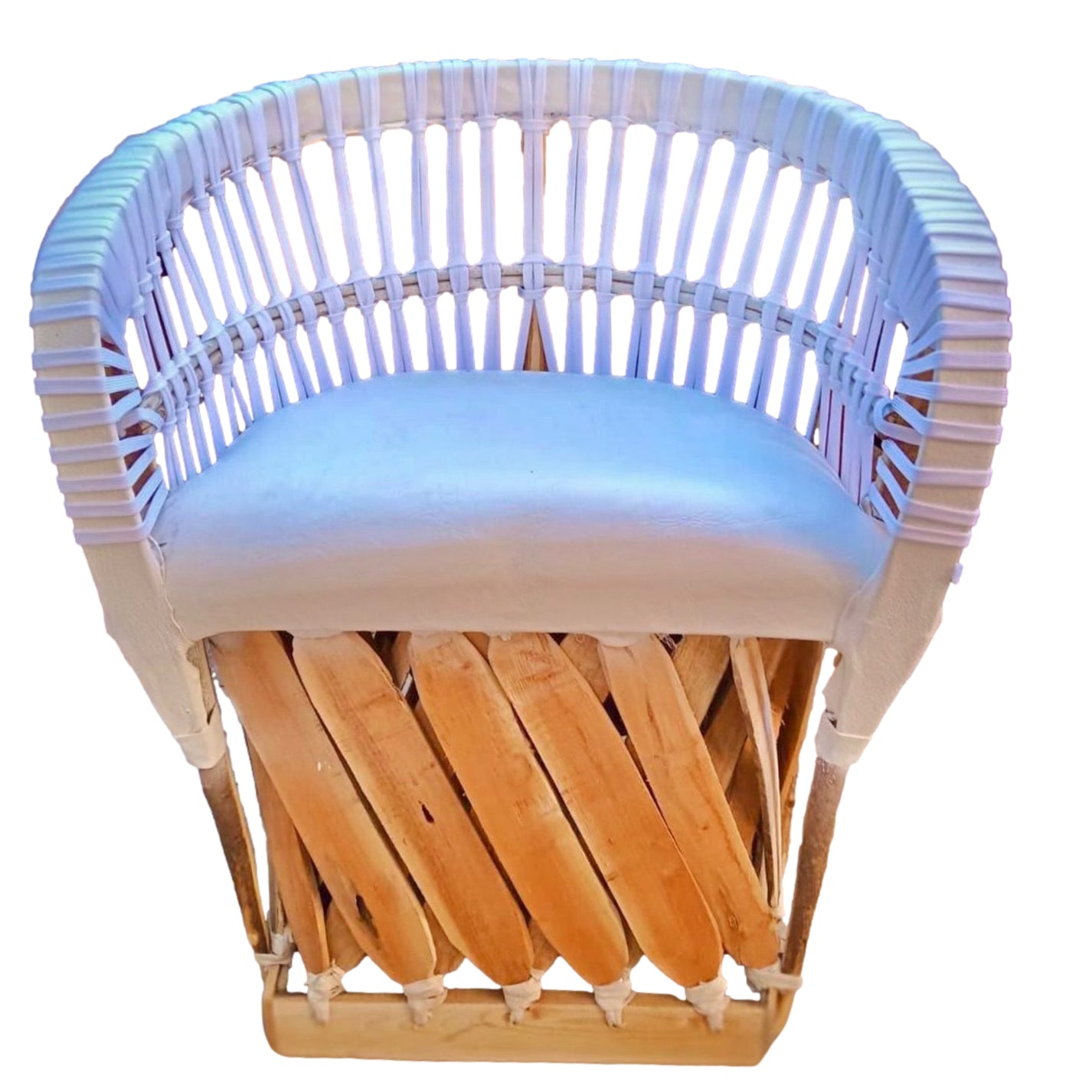 Mexican Handmade Cushioned Equipal Chairs- Acapulco | CoLores Decor