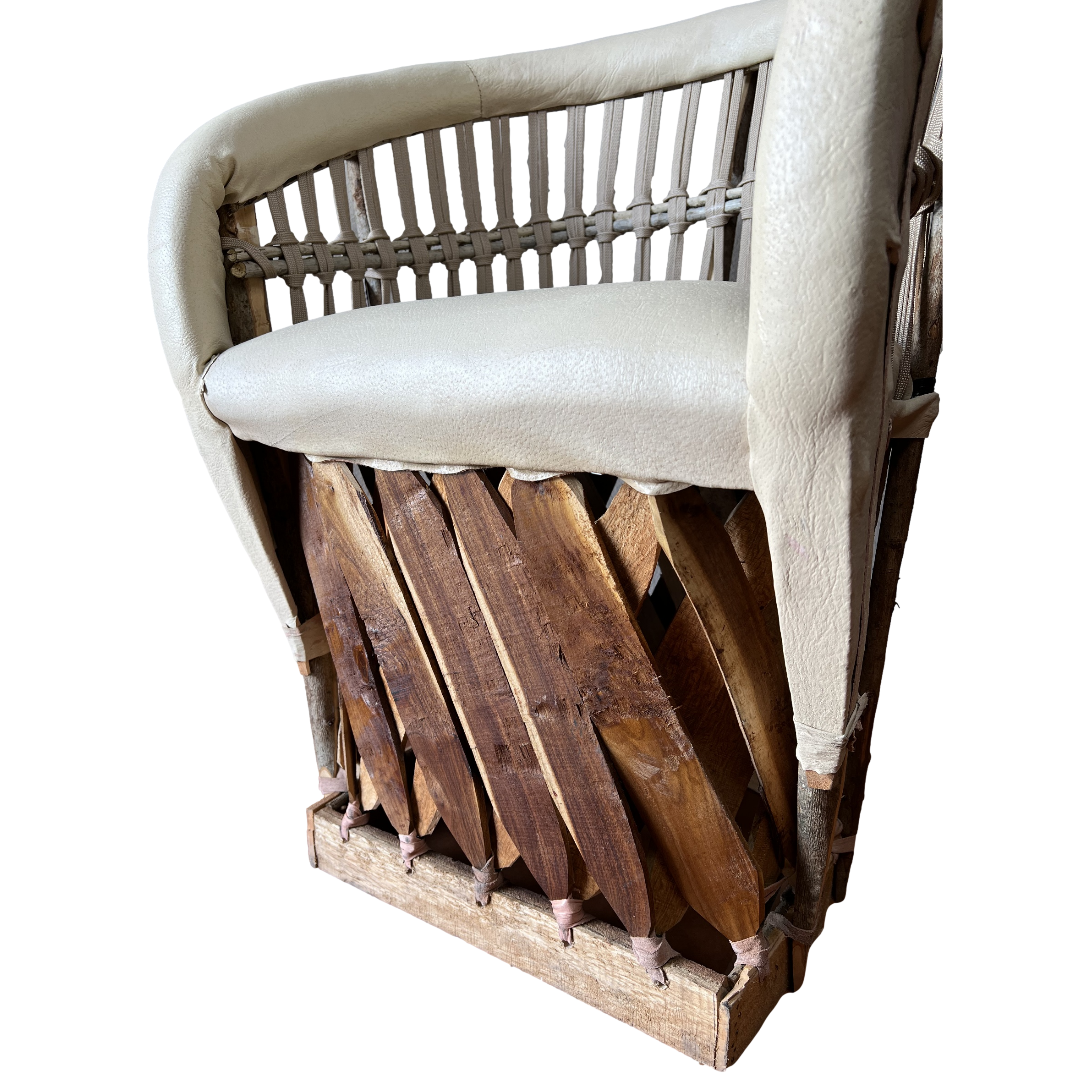 Mexican Handmade Cushioned Equipal Chairs- Acapulco | CoLores Decor