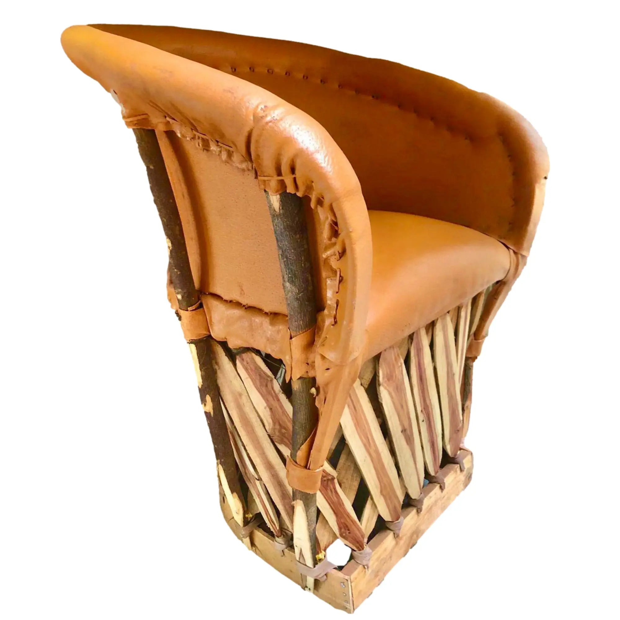 Mexican Handmade Cushioned Equipal Chairs- Traditional | CoLores Decor ...